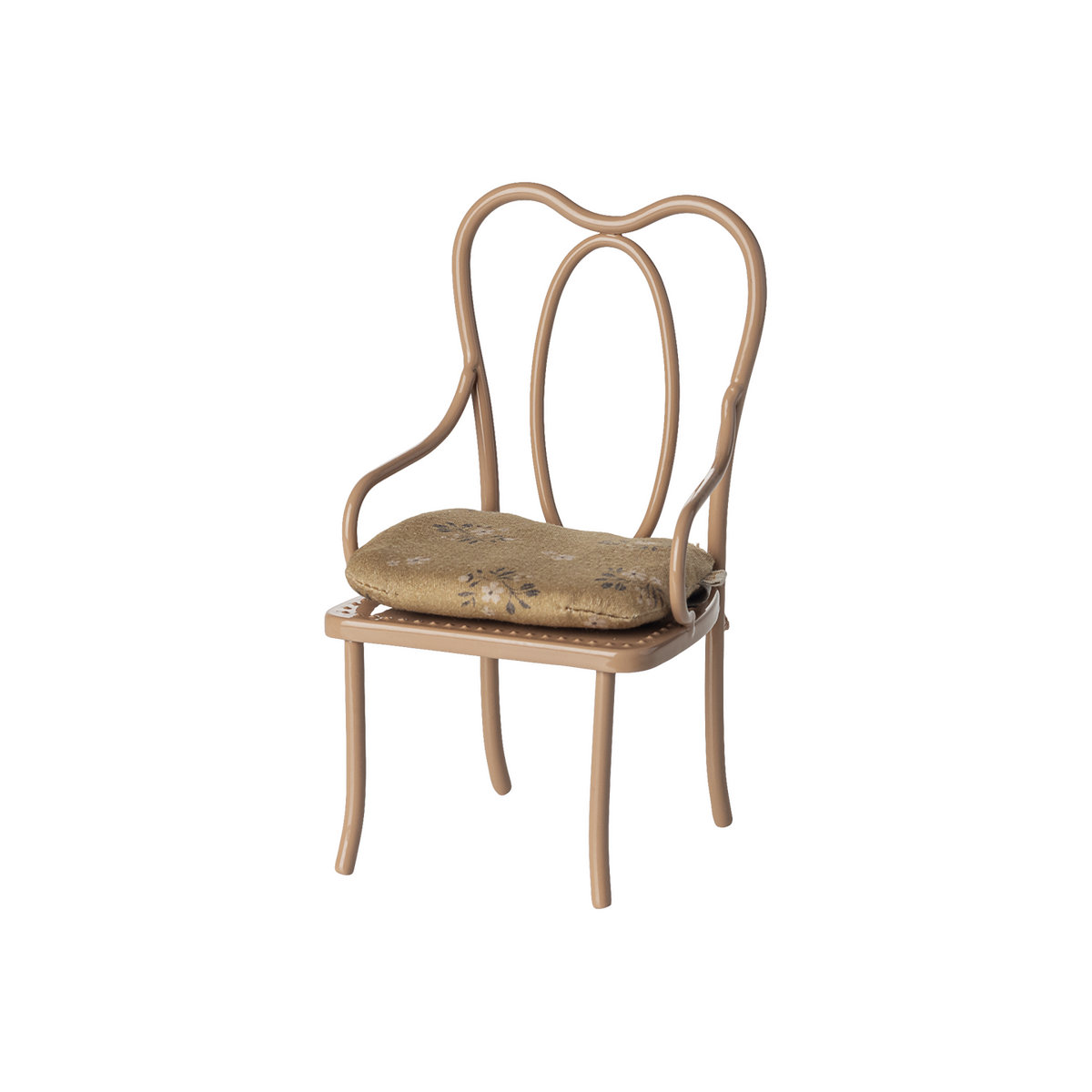Maileg Kanin mini, Vintage stol mørk pudder